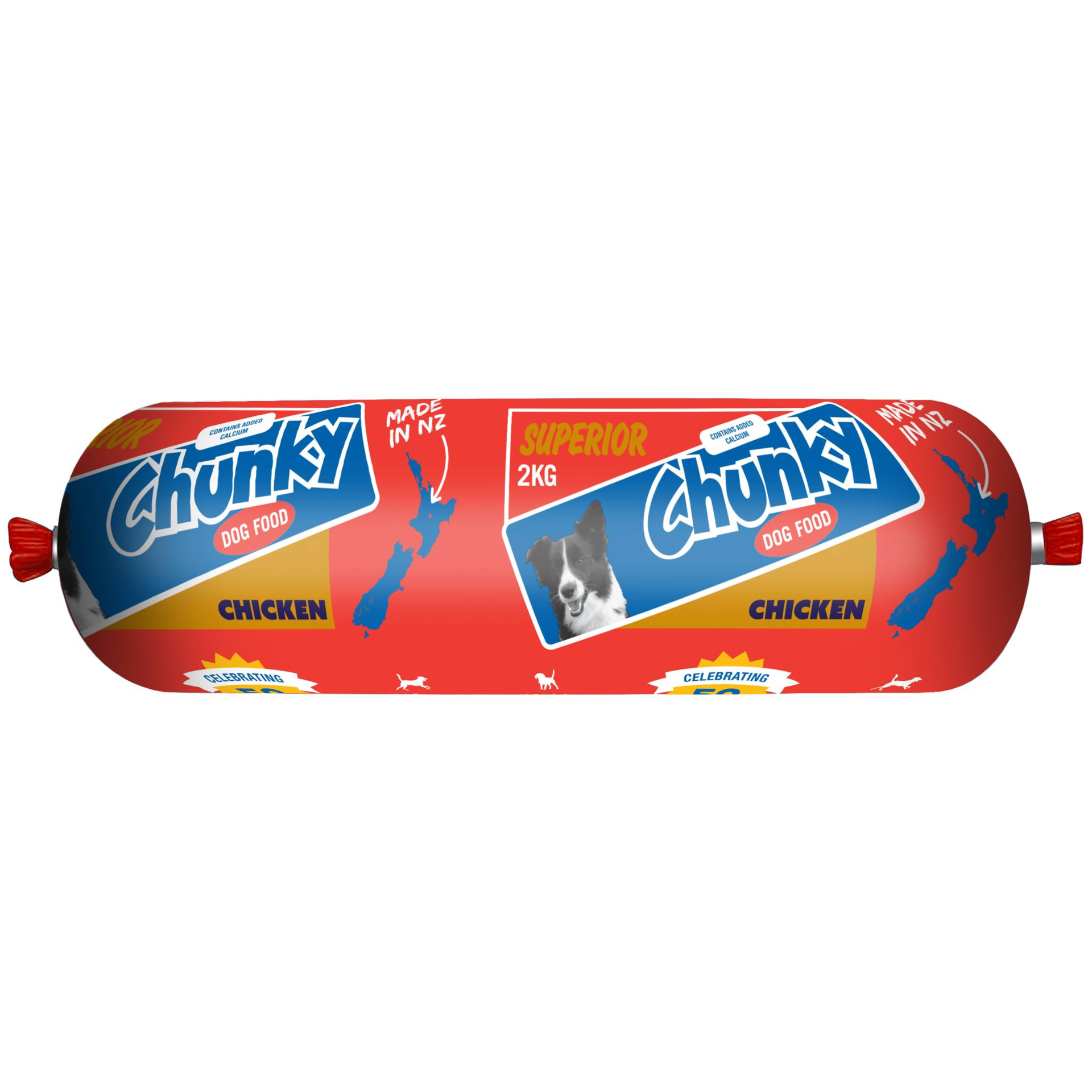 Superior Chunky Chicken Dog Roll Wet Food - Petdirect