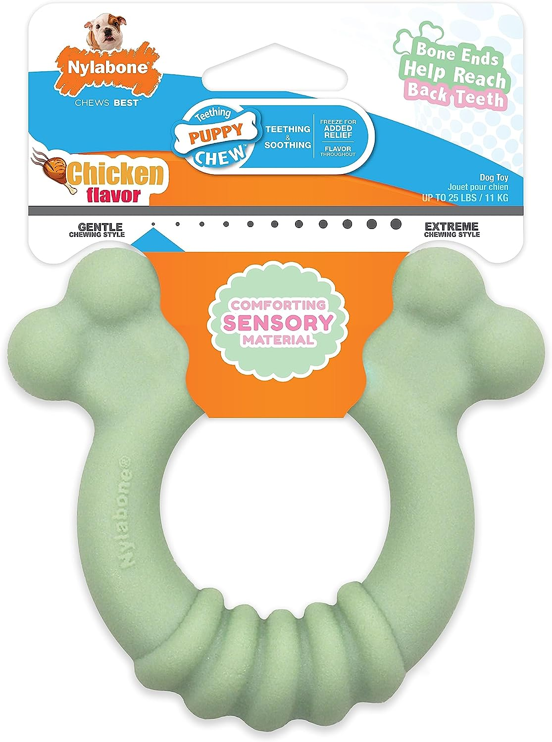 Nylabone Puppy Chew Tactile Ring Chew Toy - Petdirect