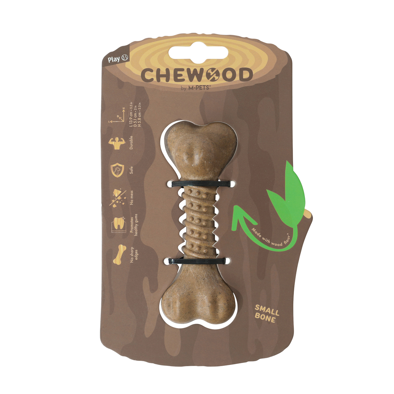 M-PETS Chewood Bone Dog Chew Toy - Petdirect