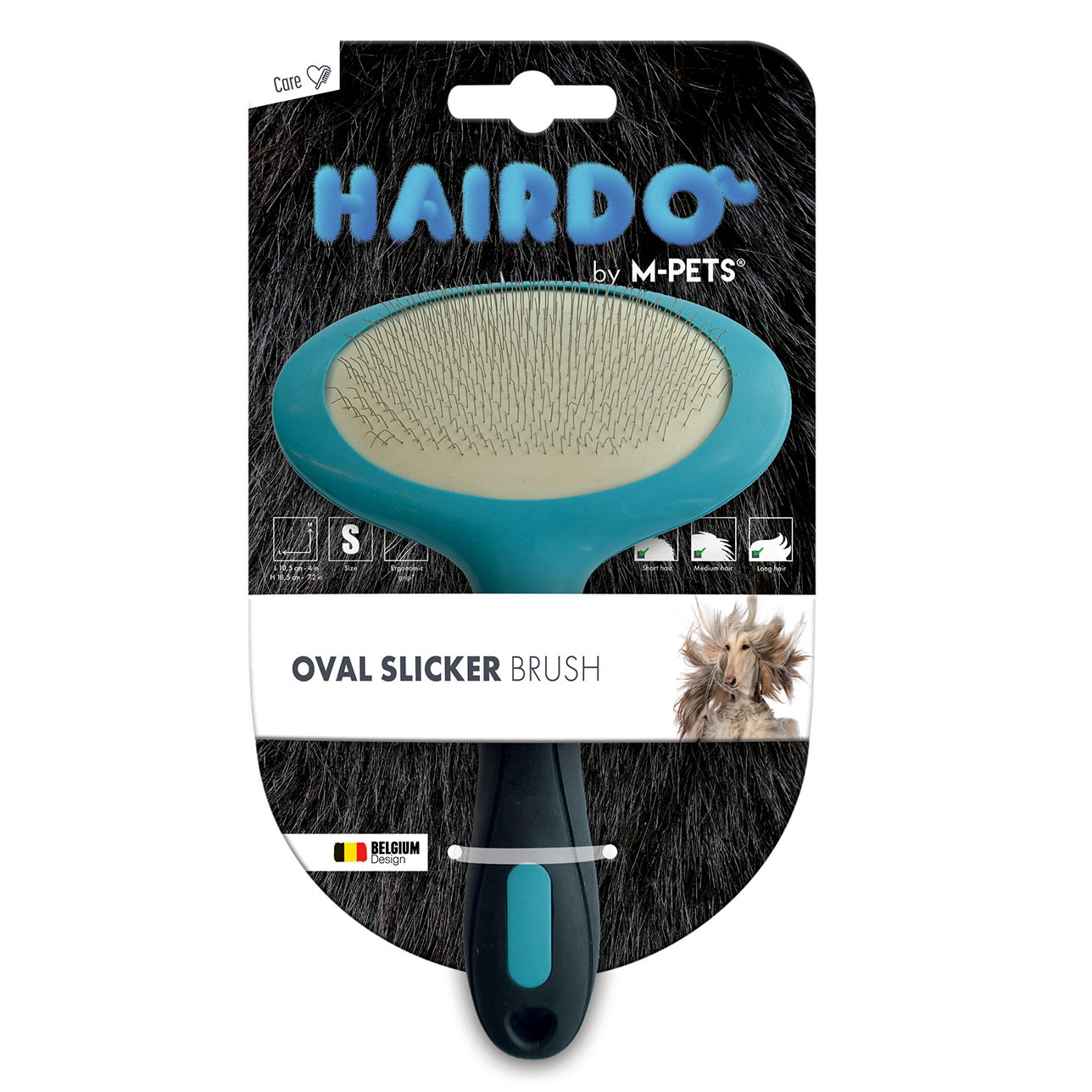 M-PETS Hairdo Oval Cat and Dog Slicker Brush - Petdirect