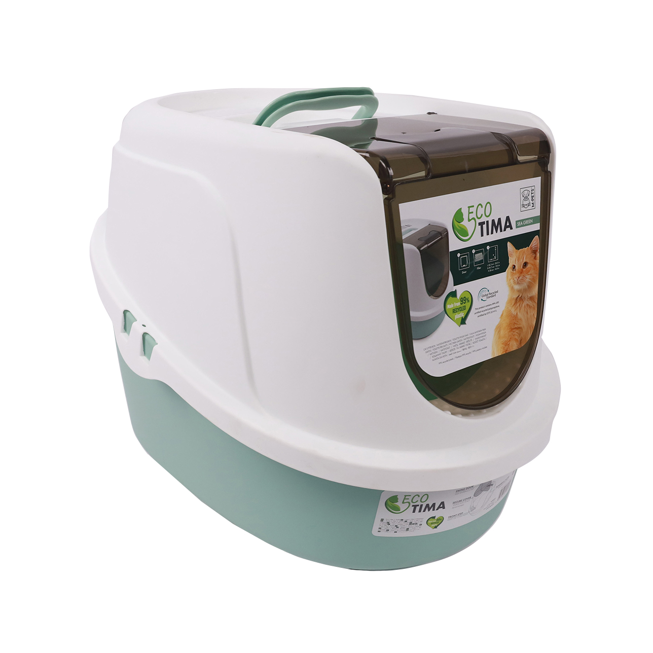 M-PETS Eco Tima Hooded Cat Litter Box - Petdirect