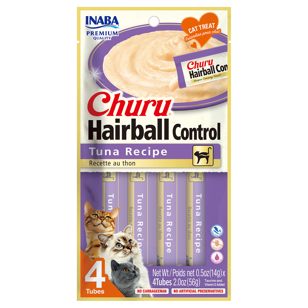Inaba Churu Hairball Control Tuna Cat Treats - Petdirect