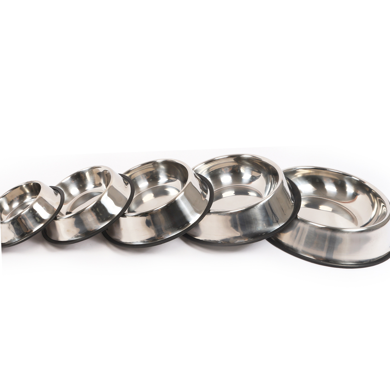 M-PETS Crock Non-Slip Stainless Steel Cat and Dog Food Bowl - Petdirect
