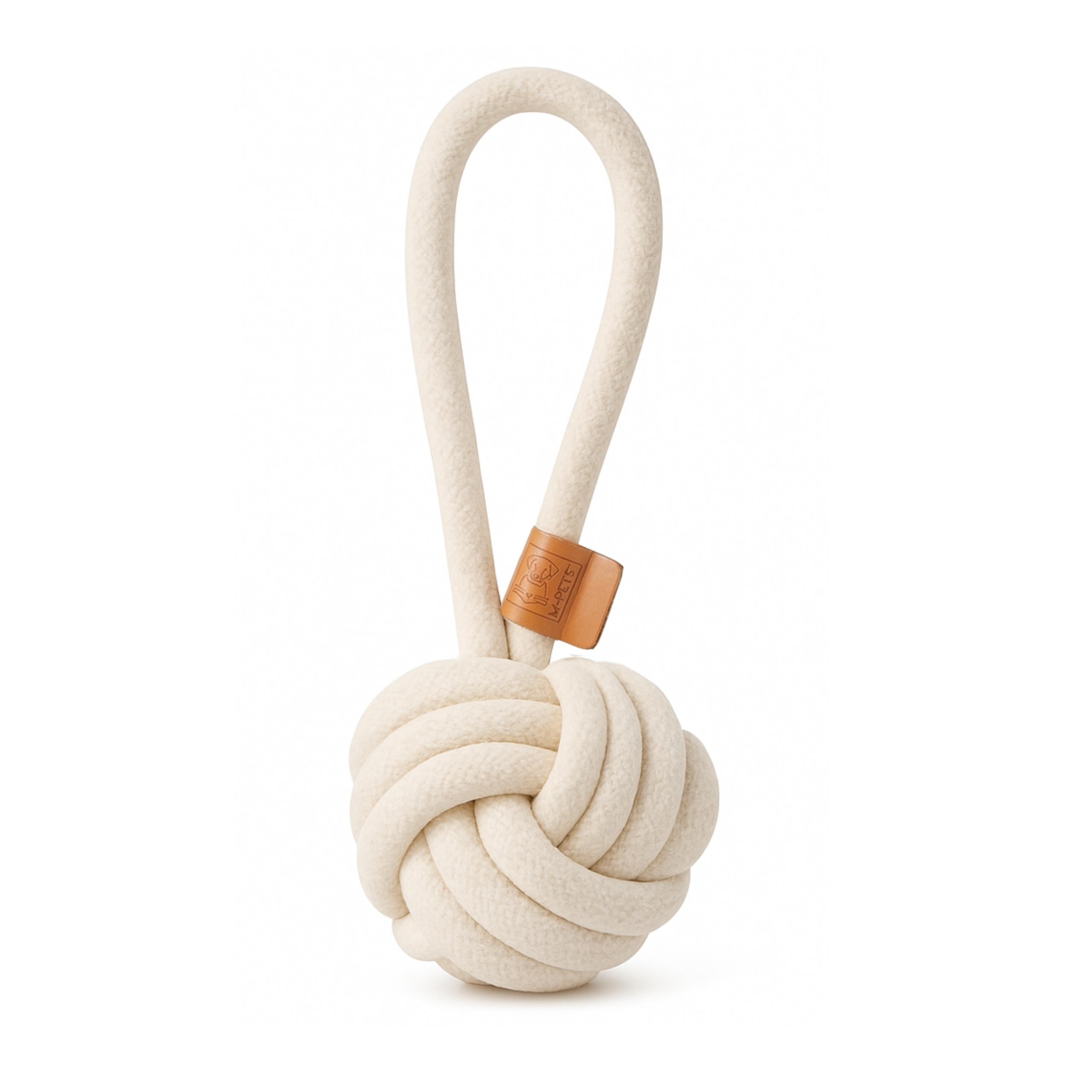 M-PETS Coto Natural Cotton Loop Ball Dog Toy - Petdirect