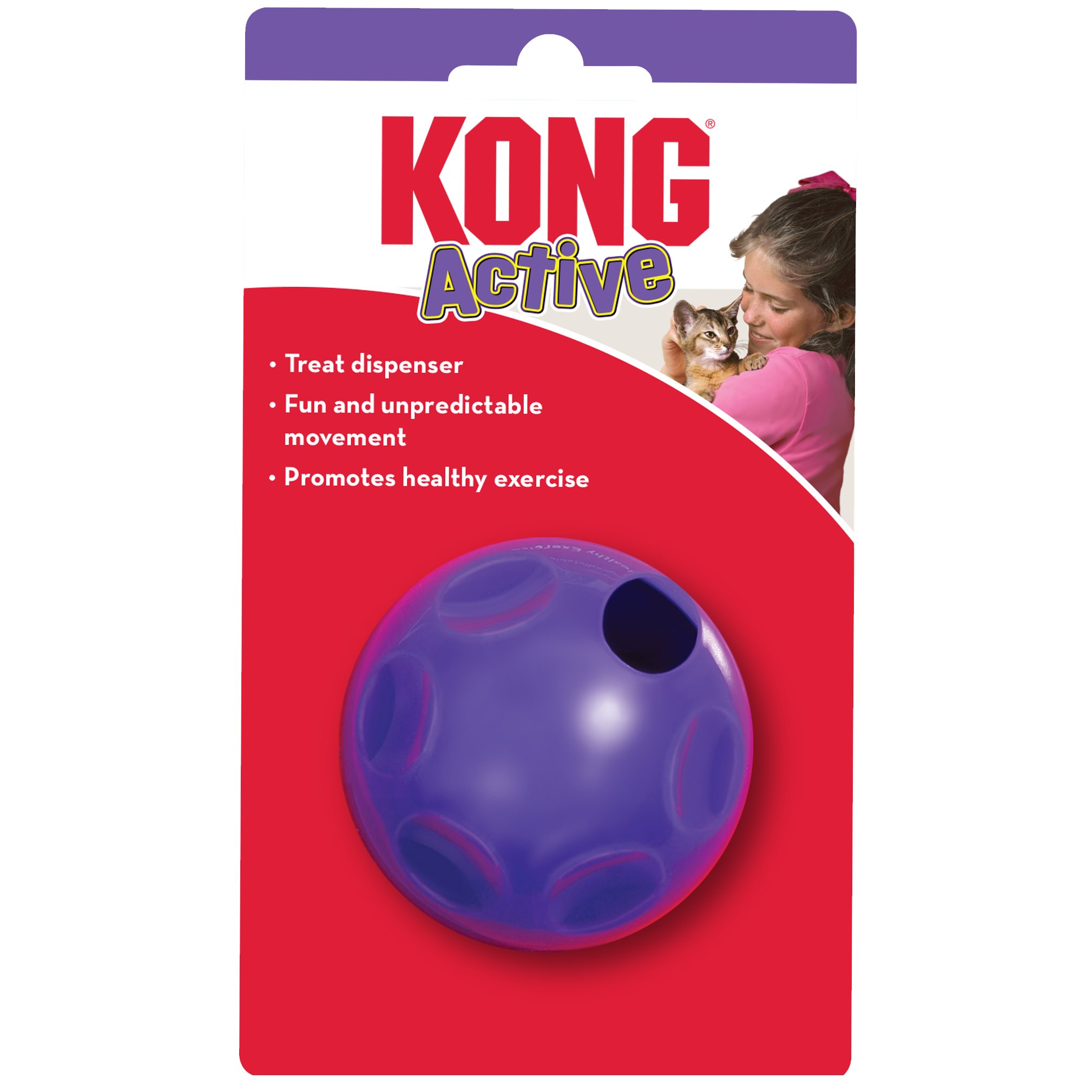 KONG Treat Dispensing Ball Cat Toy - Petdirect