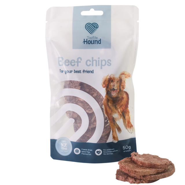 Hound Beef Chip Dog Treats - Petdirect