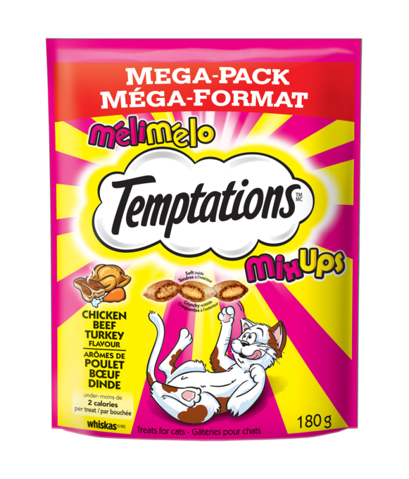 Temptations Mix Ups Chicken Beef & Turkey Cat Treats - Petdirect