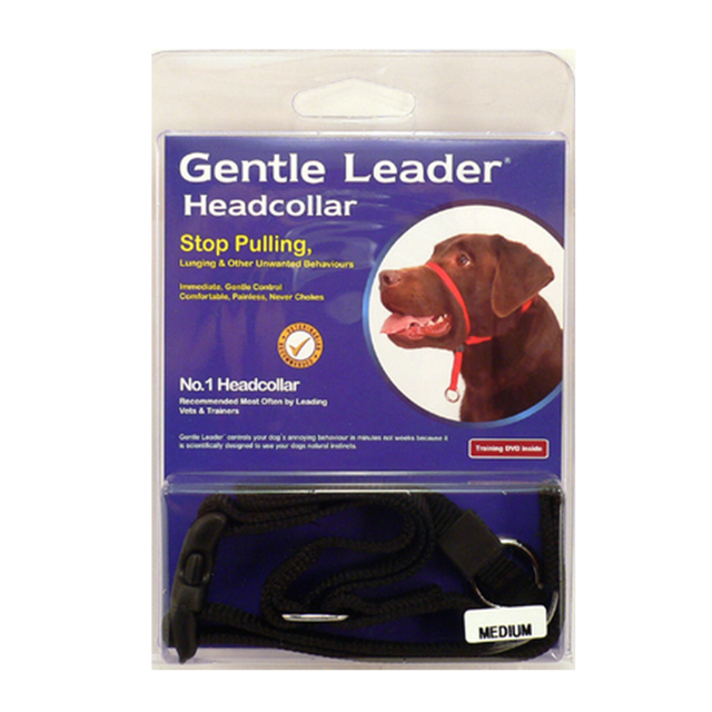 Beau Gentle Leader Dog Head Collar Black - Petdirect