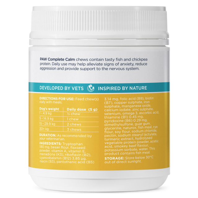 Blackmores PAW Complete Calm Dog Calming Chews - Petdirect
