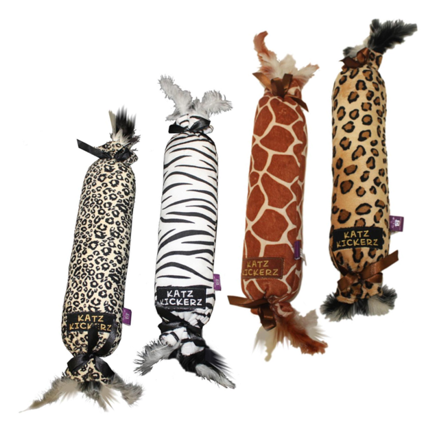 Multipet Katz Kicker Assorted Safari Cat Toy - Petdirect