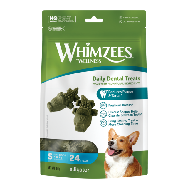 Whimzees Alligator Dental Dog Treats - Petdirect