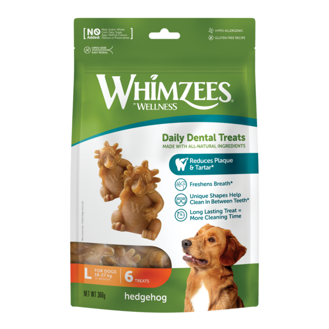 Whimzees Hedgehog Dental Dog Treats - Petdirect