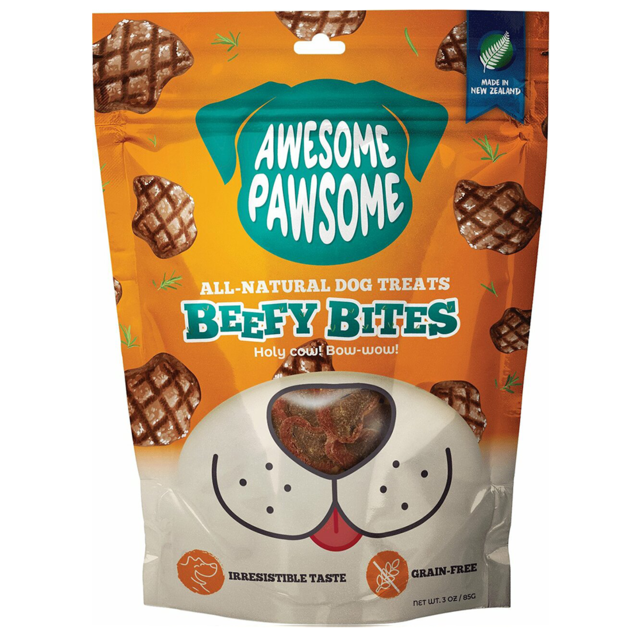 Awesome Pawsome Beefy Bites Dog Treats - Petdirect