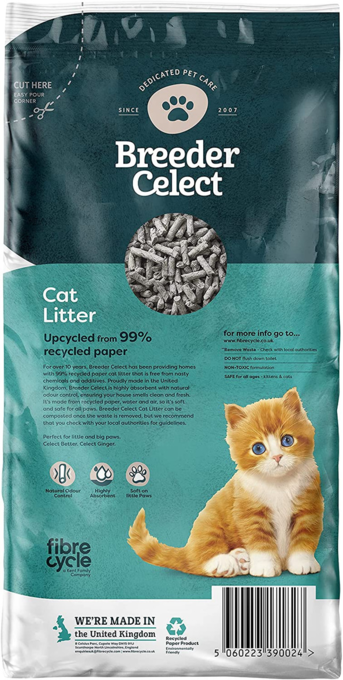 Breeder Celect Recycled Paper Cat Litter - Petdirect