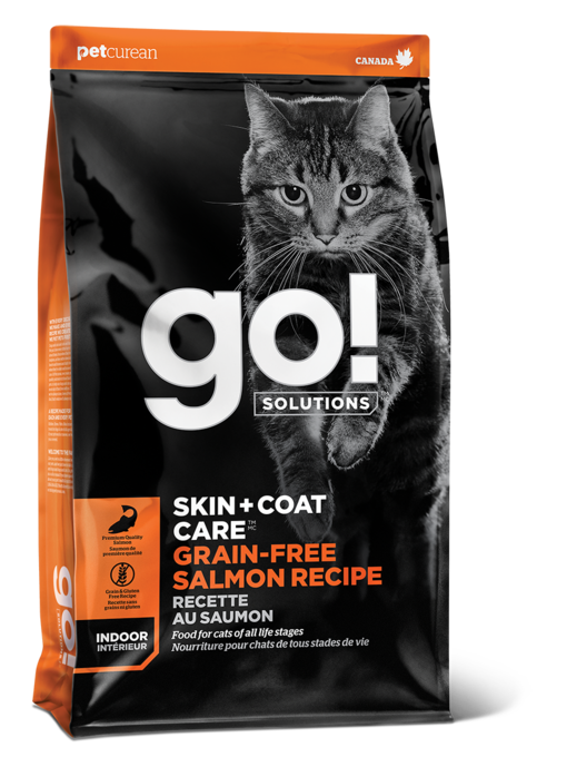 GO! Solutions Skin + Coat Care Salmon Dry Cat Food - Petdirect