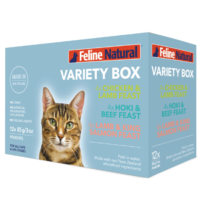 Feline Natural Pouch Wet Cat Food Variety Pack - Petdirect