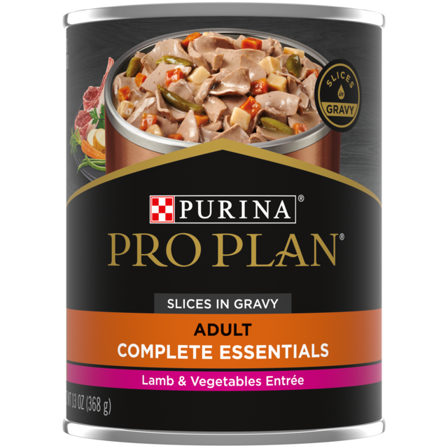 Pro Plan Adult Complete Essentials Lamb & Vegetable Wet Dog Food ...