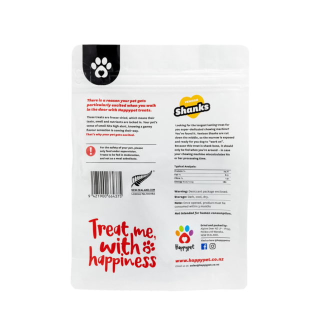 HappyPet Venison Shanks Dog Treats - Petdirect