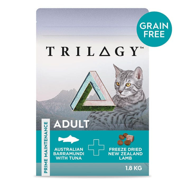 Trilogy Grain Free Barramundi with Tuna & Freeze Dried Lamb Adult Dry ...