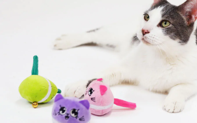 Hartz Cattraction Macaron Mice with Silver Vine & Catnip Cat Toy ...