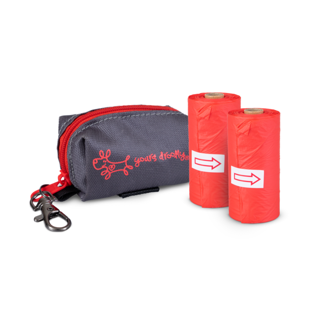 Yours Droolly Compostable Poop Bags with Dispenser - Petdirect