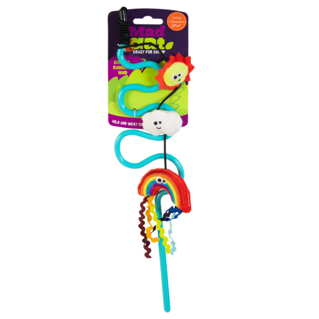 Mad Cat Wacky Wand Chasin' Rainbows Cat Toy - Petdirect