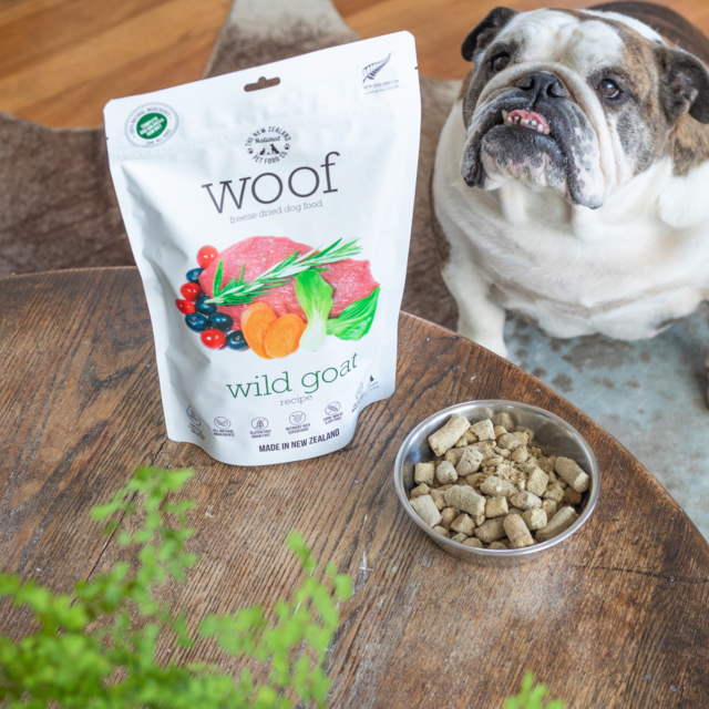 The NZ Natural Pet Food Co Woof Freeze Dried Wild Goat Dog Food - Petdirect