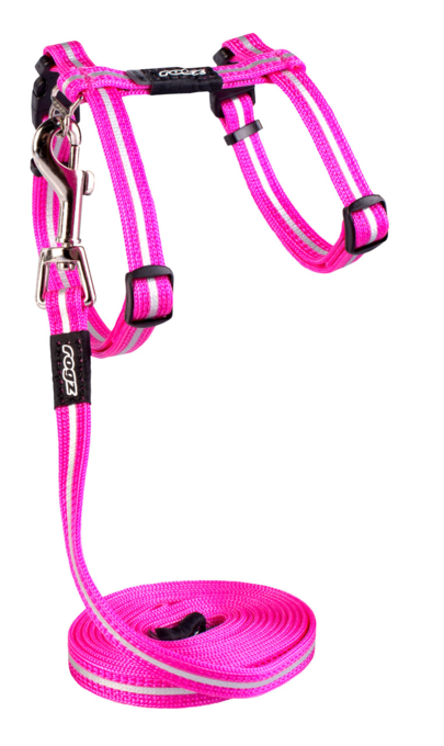 Rogz Alleycat Cat Harness & Lead Set - Petdirect
