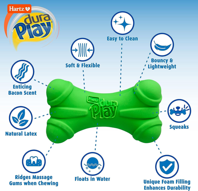 Hartz Dura Play Bone Dog Toy - Petdirect