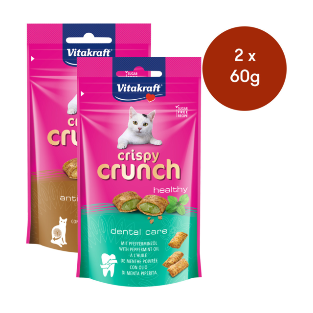 Vitakraft Crispy Crunch Healthy Mixed Cat Treats Bundle - Petdirect