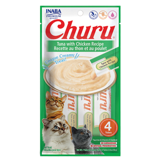 Inaba Churu Tuna & Chicken Cat Treats - Petdirect