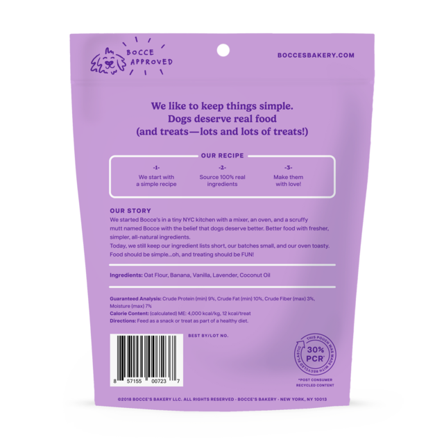 Bocce's Bedtime Tea Biscuits Dog Treats - Petdirect