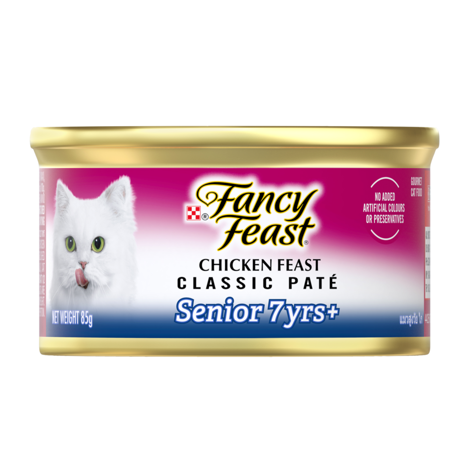 Fancy Feast Classic Pate Senior Chicken Feast Wet Cat Food - Petdirect
