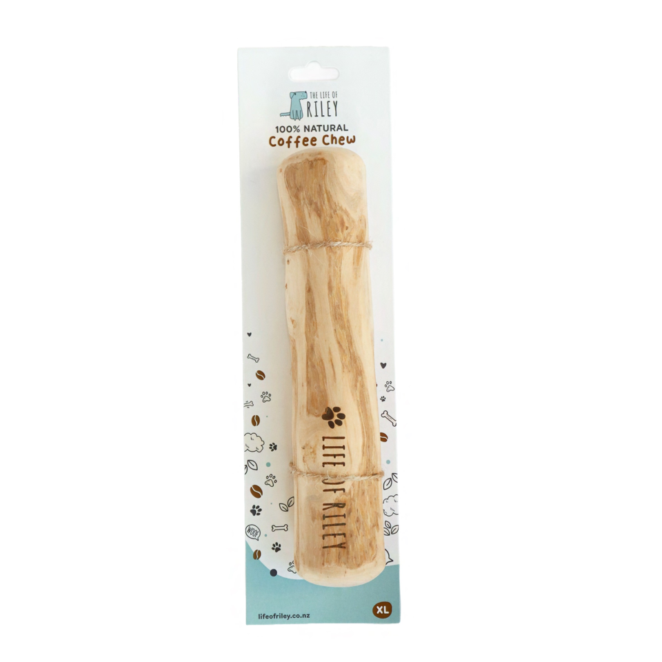 Life of Riley Coffee Wood Dog Chew Toy - Petdirect