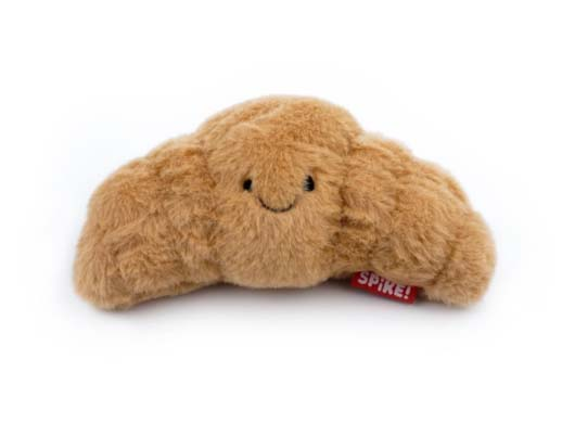 Spike Kawaii Croissant Plush Dog Toy - Petdirect