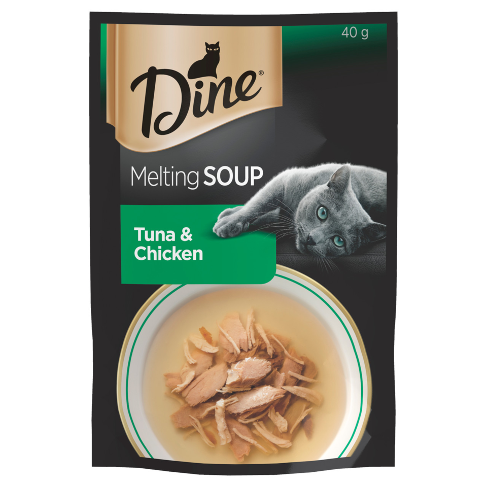 Dine Melting Soup Tuna & Chicken Wet Cat Food - Petdirect