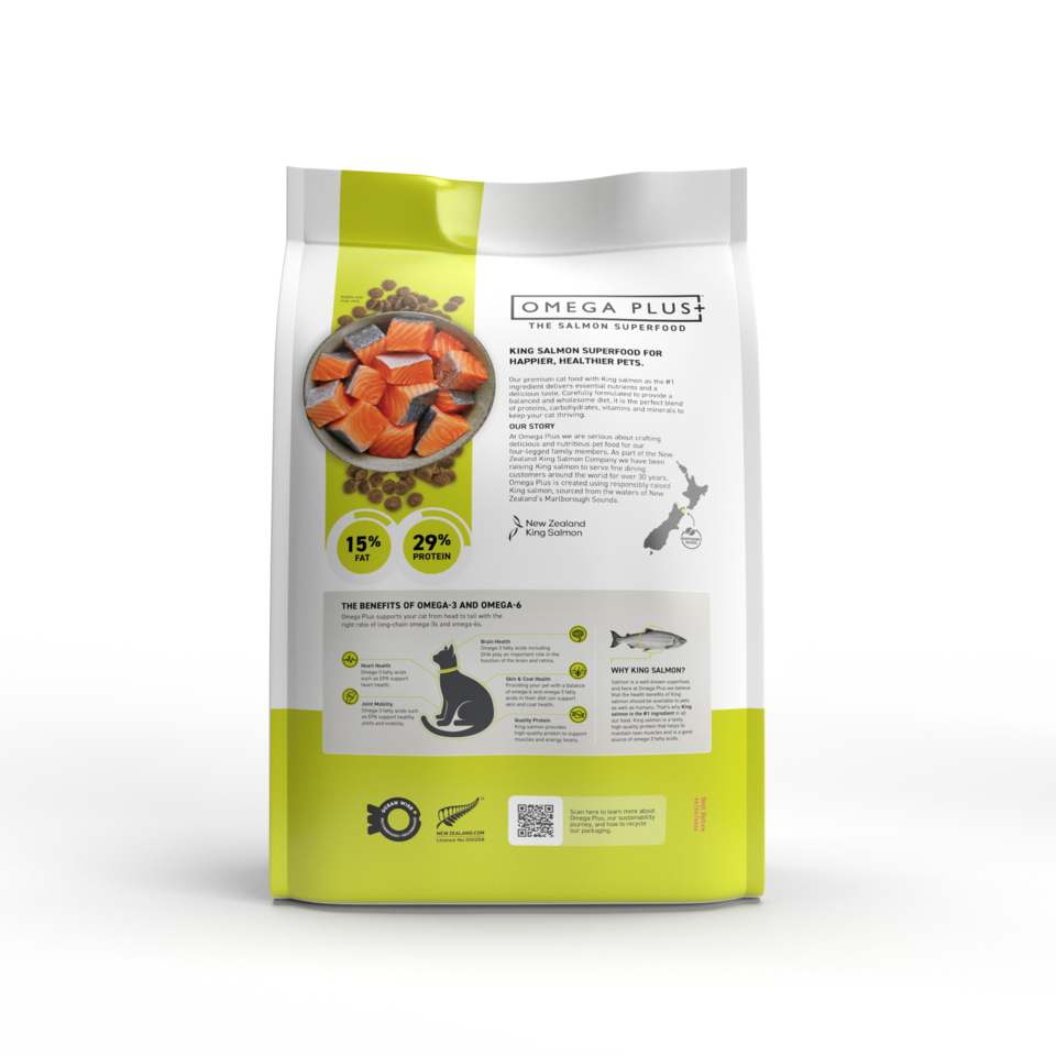 Omega Plus King Salmon Dry Cat Food - Petdirect
