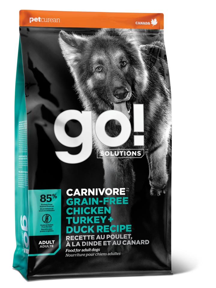 GO! Solutions Carnivore Chicken Turkey & Duck Dry Dog Food - Pet Direct